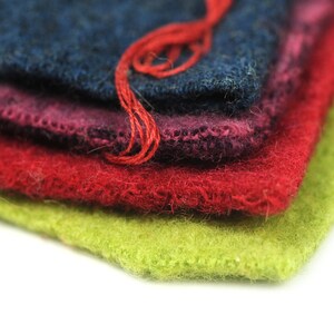 Wool Natural Fiber Dyed Patch Kit for Visible Mending / 10 G Small Wool ...