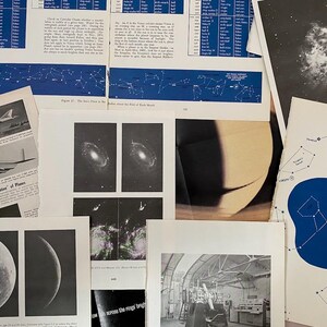 1/8 Lb Bundle of Space and Astronomy Pages / Stars, Planets, Astronauts ...