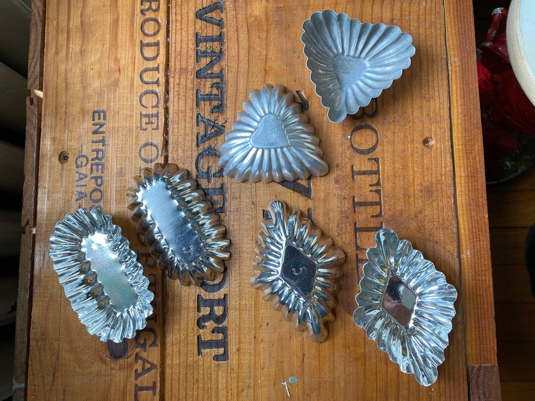 Sandbakkelse Tart Tins / Vintage Wax Mold / Choose Shape & Quantity ...