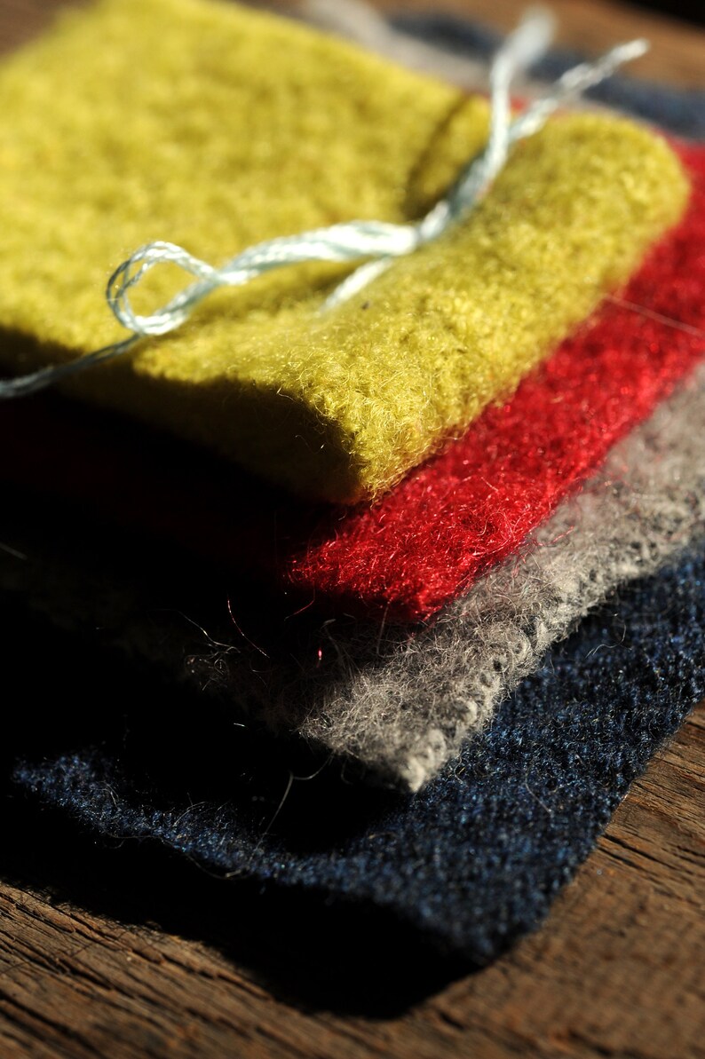 Wool Natural Fiber Dyed Patch Kit for Visible Mending / 10 G - Etsy
