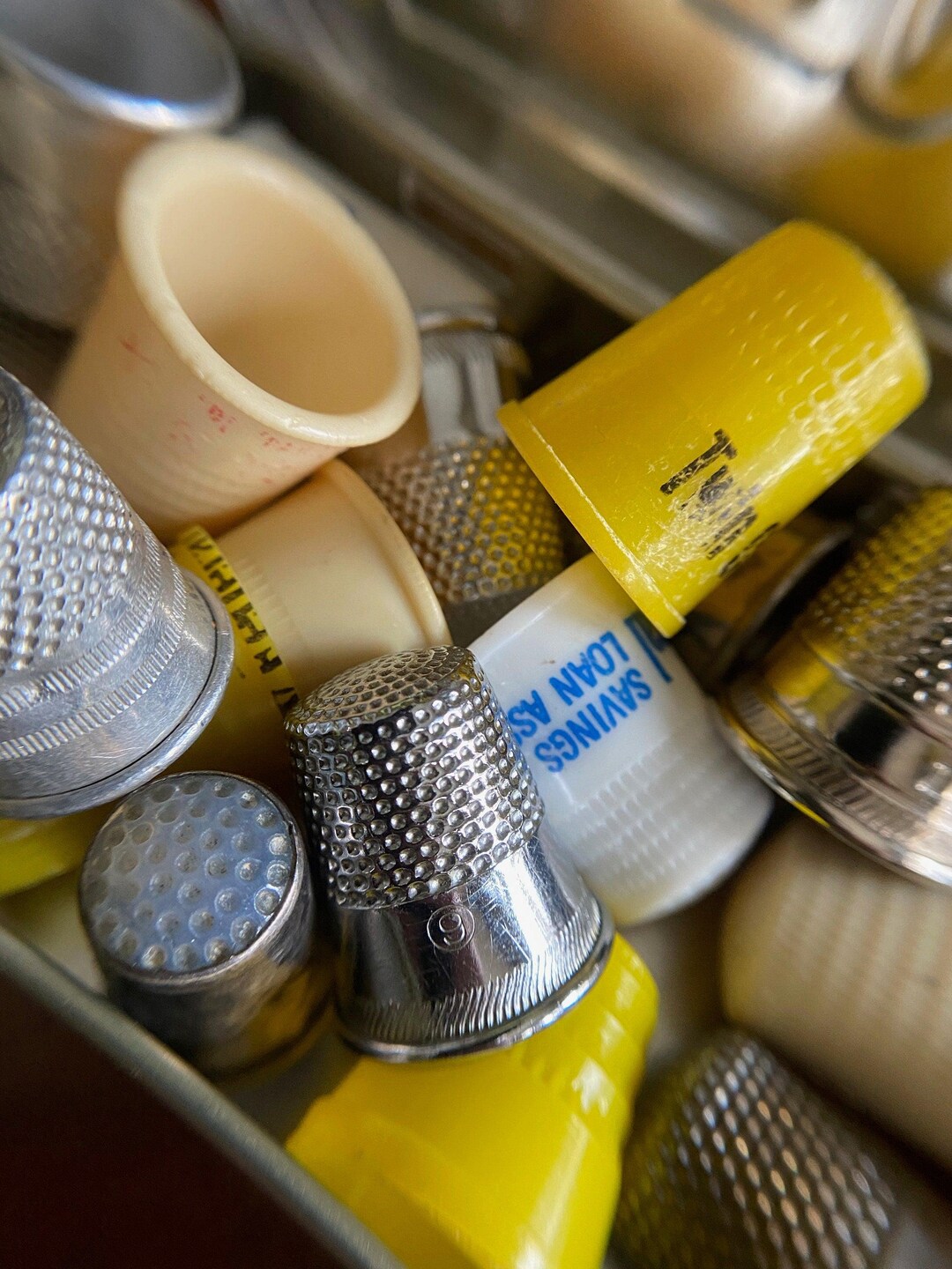 Vintage Thimble - Metal or Plastic - Choose Your Size US or Euro (mm ...