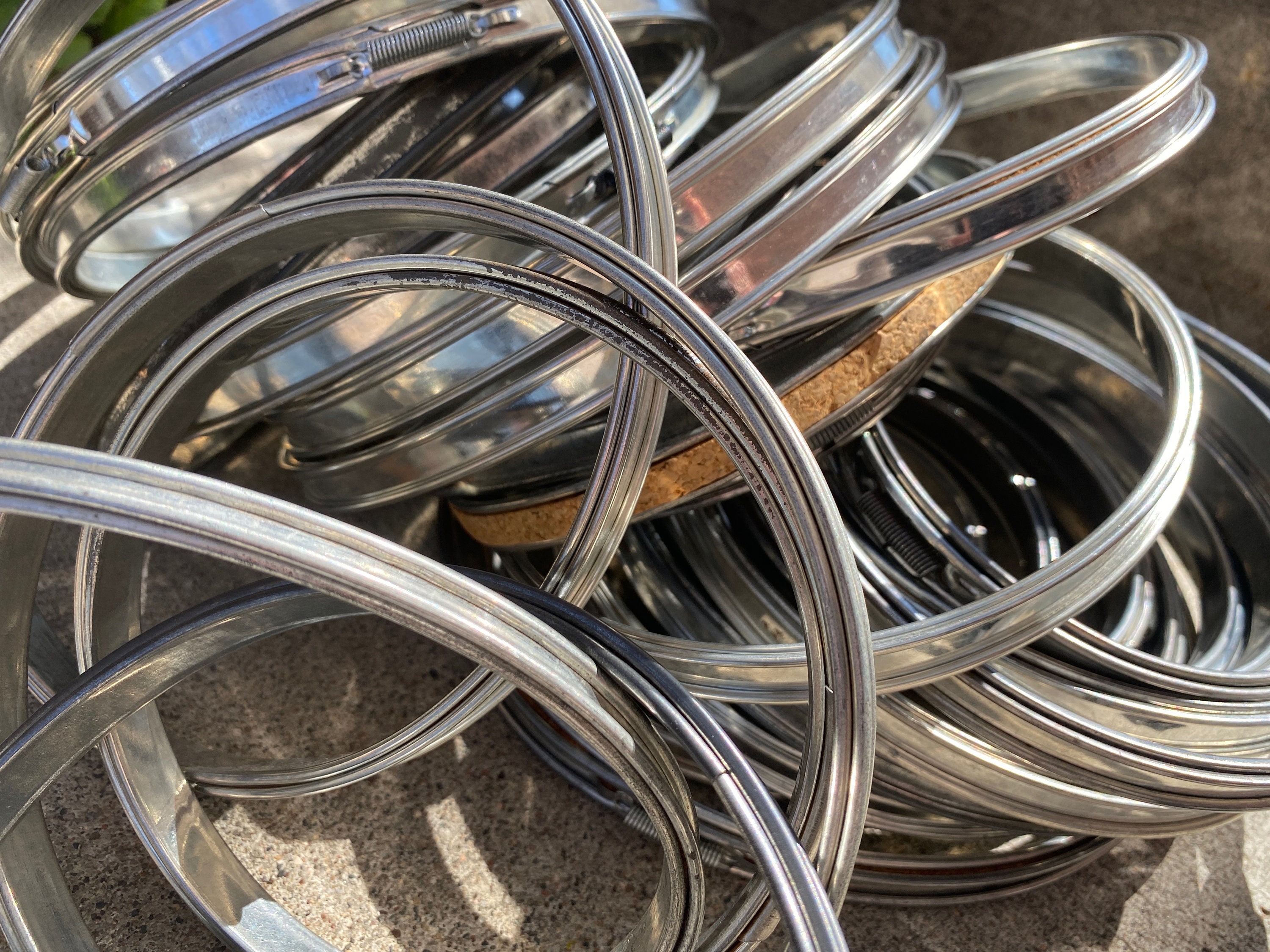 One Vintage Metal Embroidery Hoop Size 4 8 for | Etsy