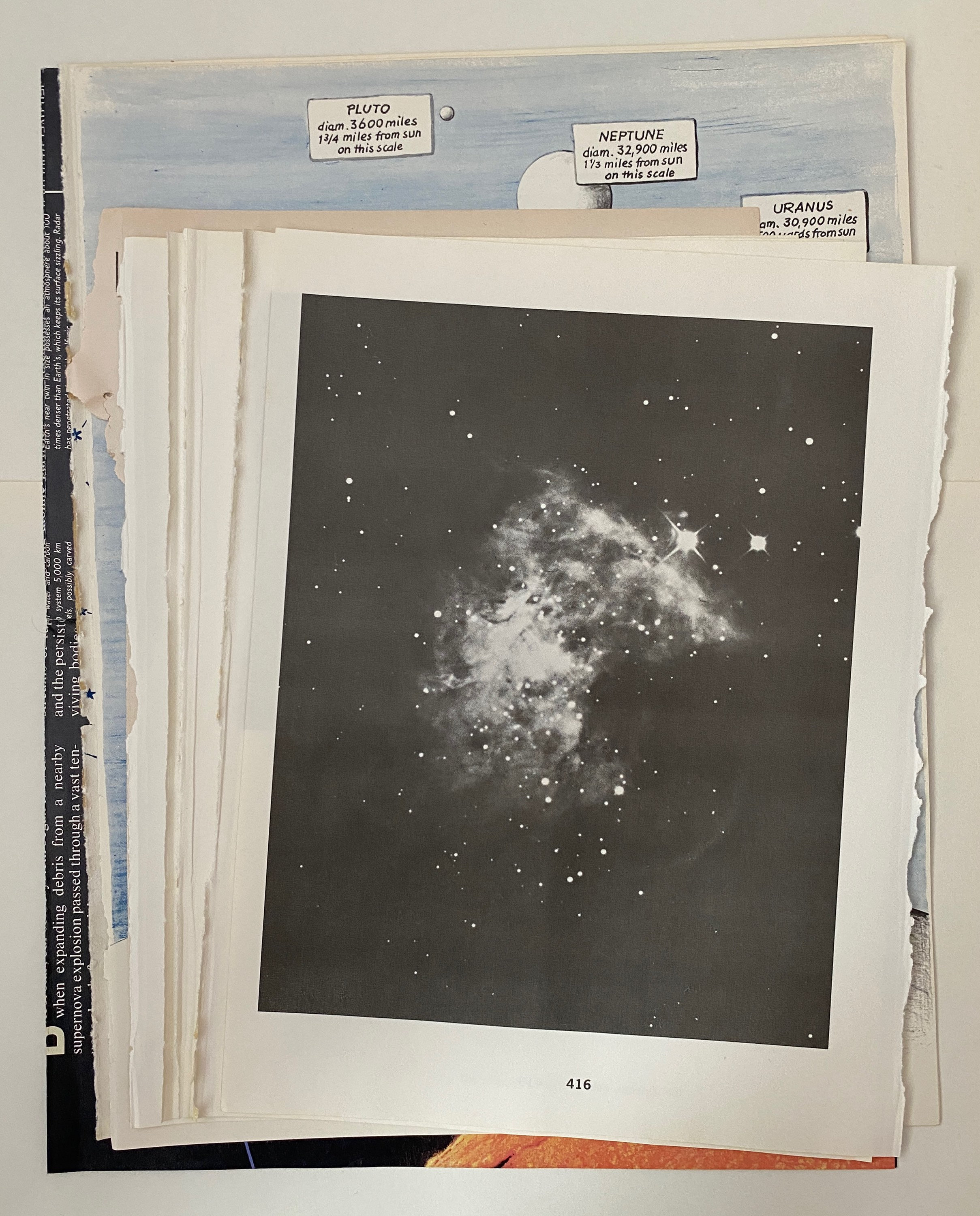 1/8 Lb Bundle of Space and Astronomy Pages / Stars Planets | Etsy