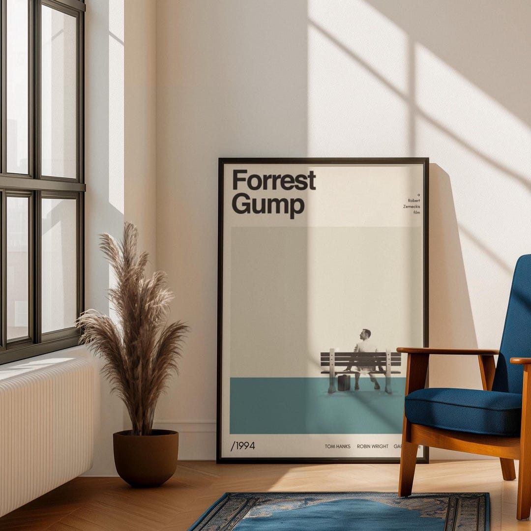 Forrest Gump Poster | Minimalist Movie Art | "run Forrest Run" Quote ...