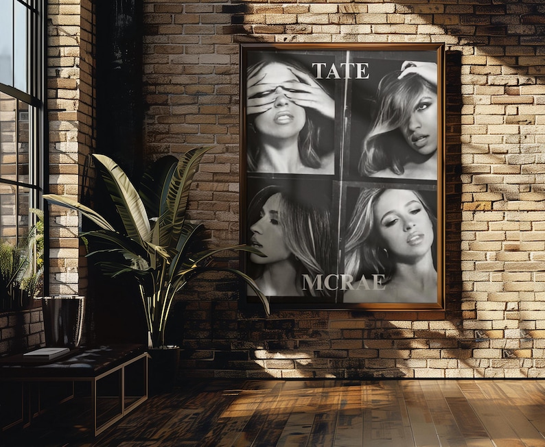 Tate Mcrae Poster | Singer Portrait Art | Greedy Lyrics Print | Dance ...