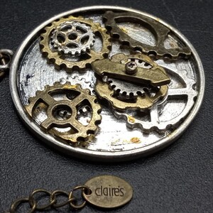 Vintage Steampunk Gears Pendant Necklace - Etsy