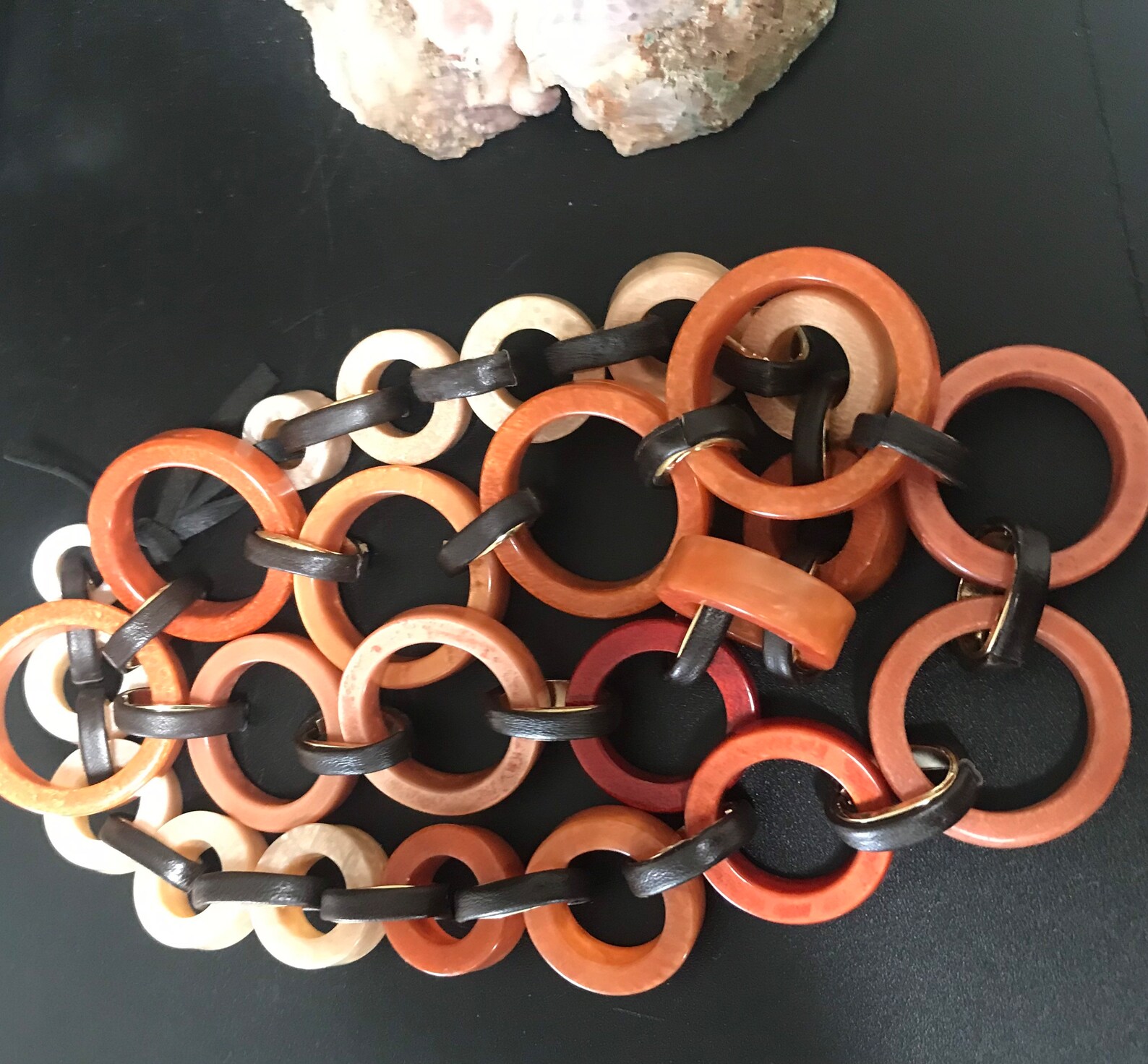 Long Plastic Lucite Chain Link Necklace Vintage Accessories - Etsy