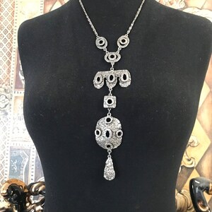 Goldette Designer Signed Necklace, 1950's 1960's Statement Jewelry, Old ...