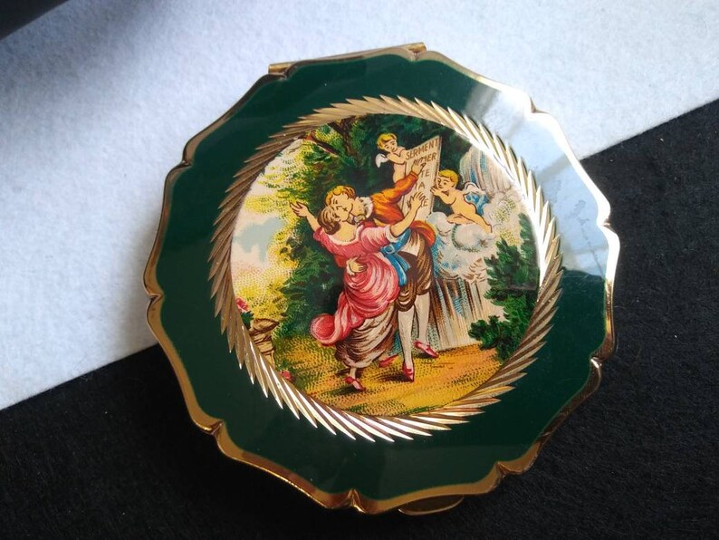 Vintage Compact Victorian Lovers Cherubs Angels by Stratton | Etsy
