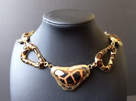 Leopard statement necklace store