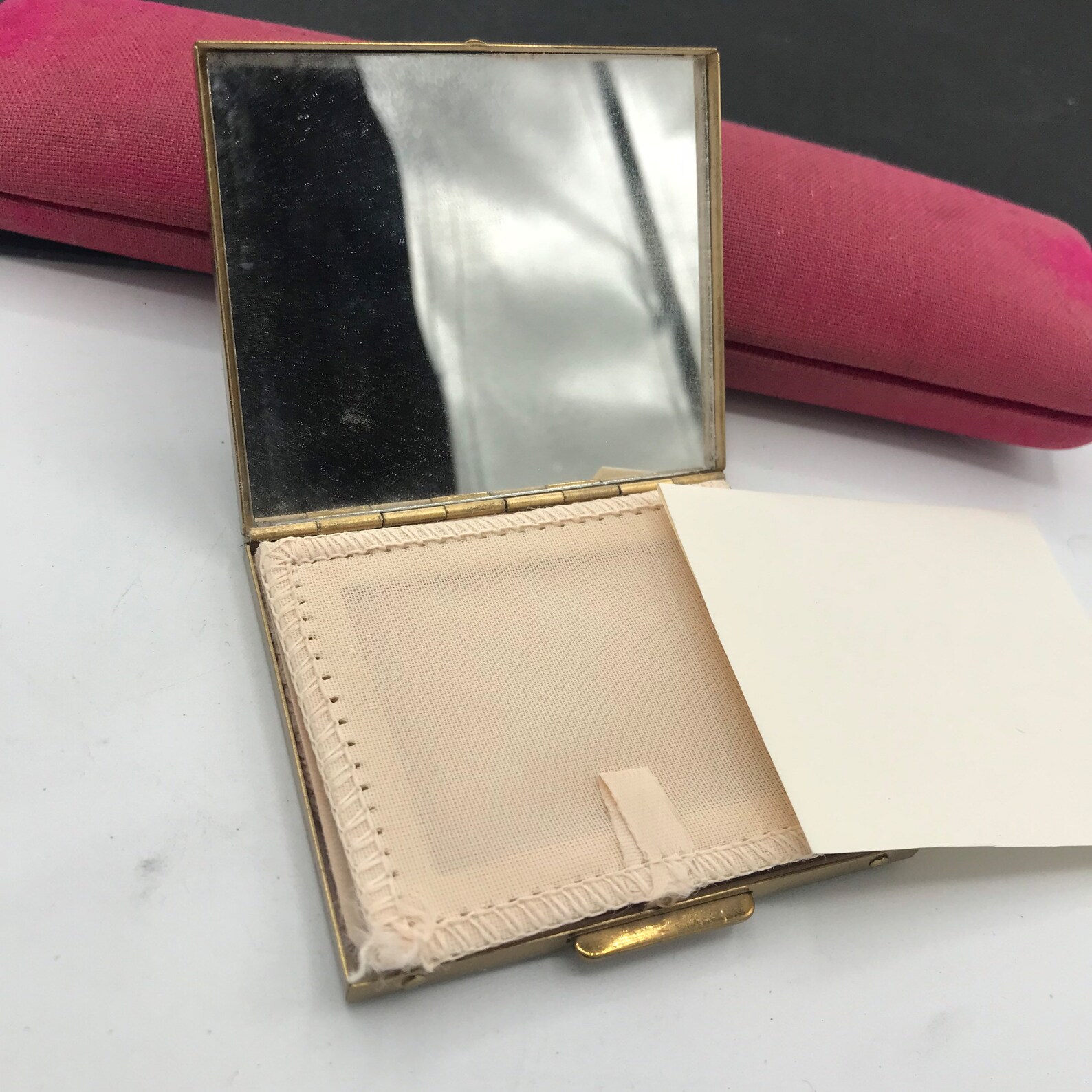 Vintage Compact Mirror, Glitter Powder Compact, Gift for Her ...