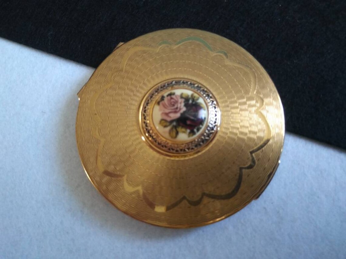 Vintage Compact by Stratton London England Mid Century Modern - Etsy