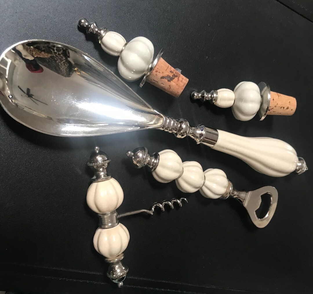 Vintage Barware Set- Retro Barware Set - Man Cave Home Decor - UTENSIL ...