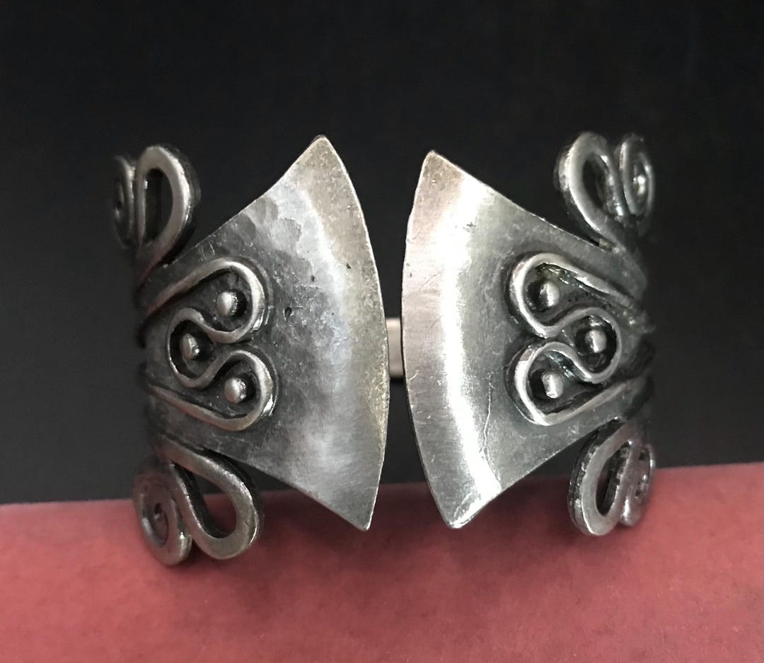 Lysgaard Design Vintage Pewter Modernist Cuff Bracelet, Made in Denmark ...