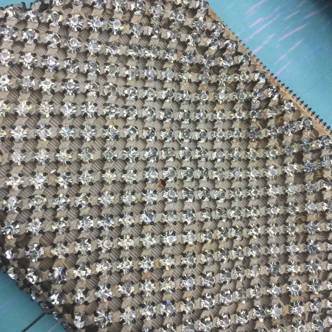 1930s 1940s Art Deco Era Rhinestone Coin Purse Mirror & Comb - Etsy