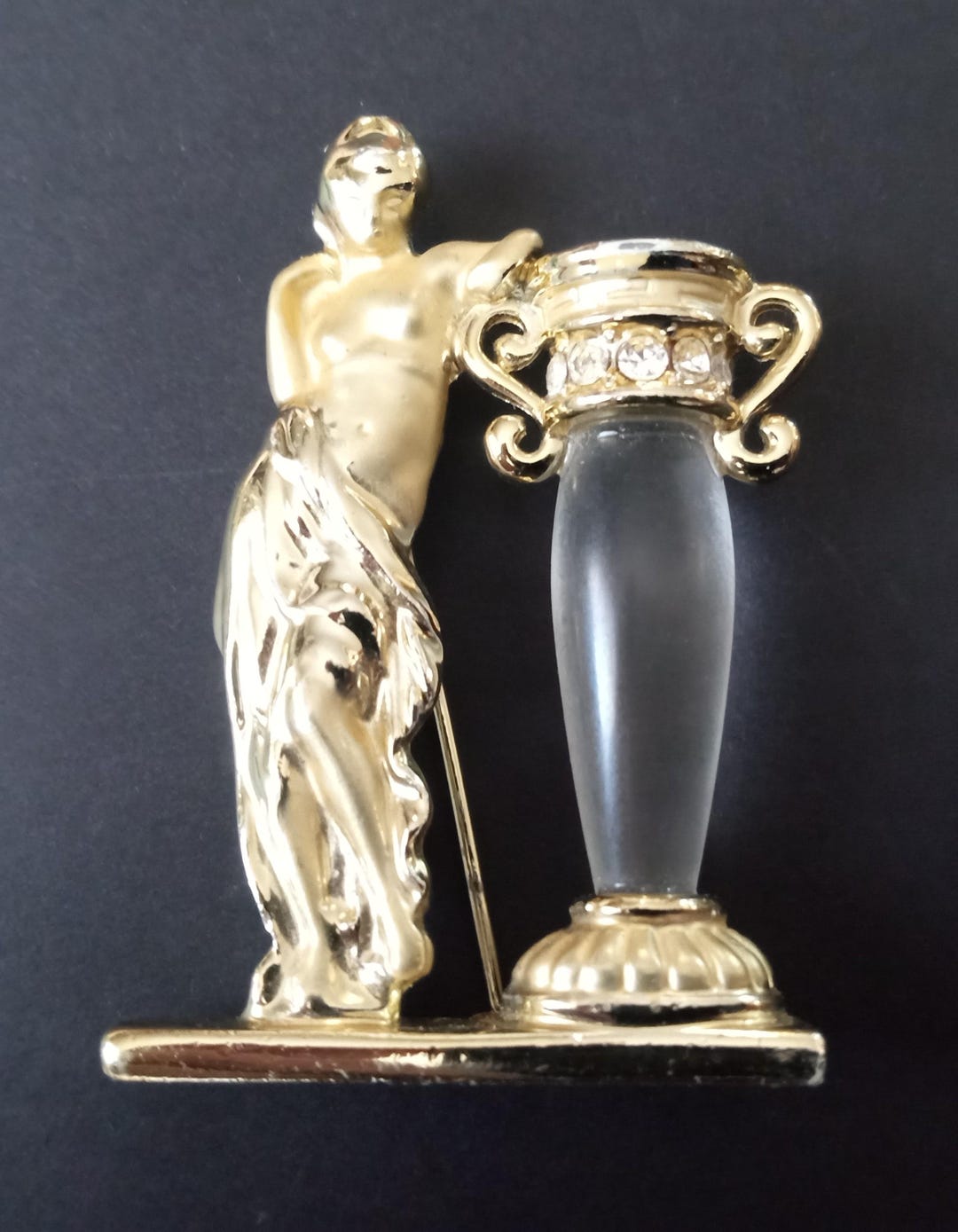 Vintage Greek Goddess Brooch Pin 1970's 1980's Jewelry - Etsy