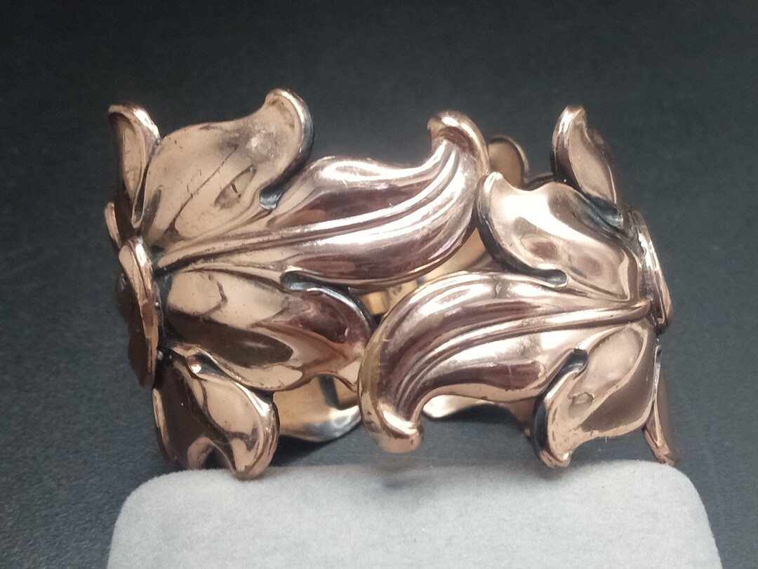 Renoir Vintage Copper Leaf Bracelet 1950's 1960's Jewelry - Etsy