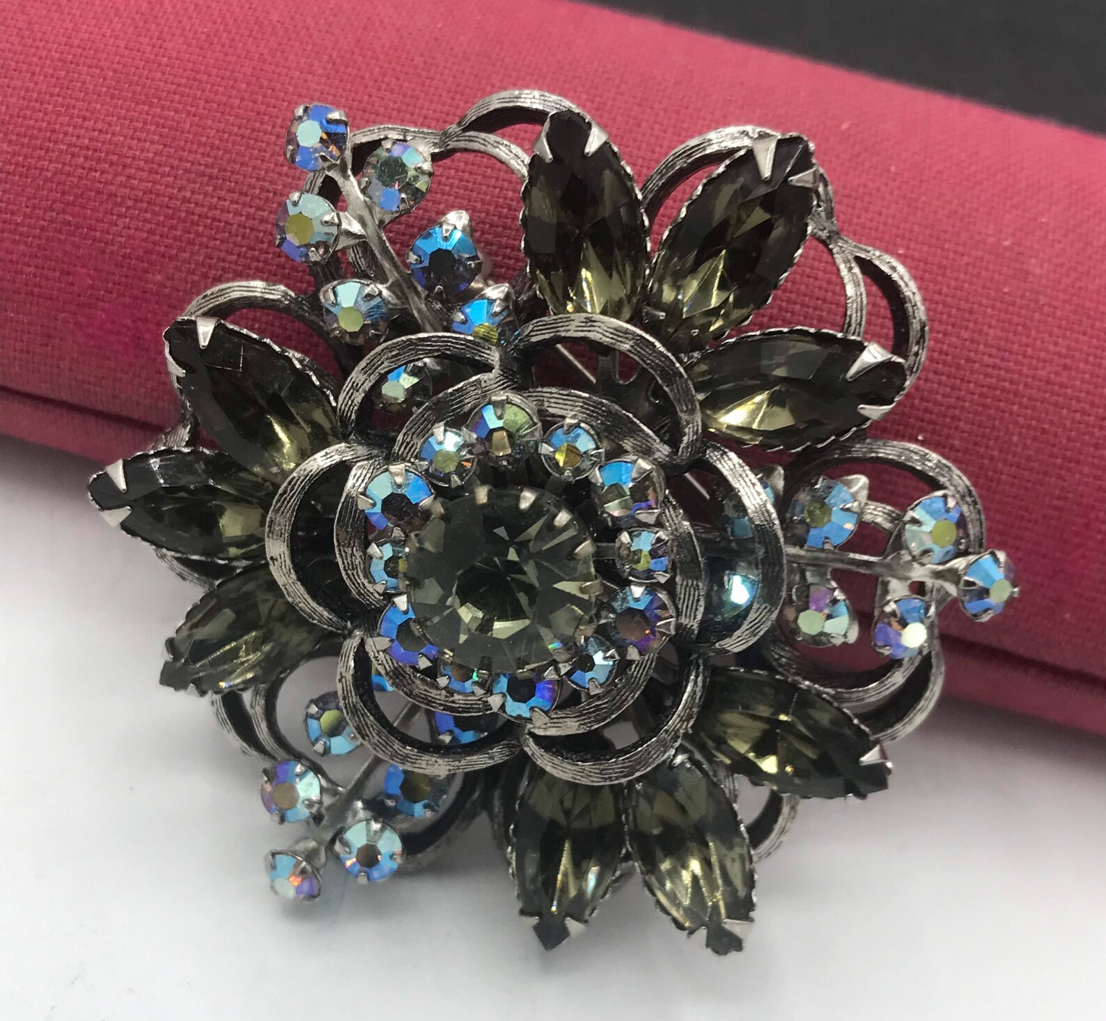 Selini Designer Signed Jewelry, Vintage Rhinestone Brooch, Collectible ...