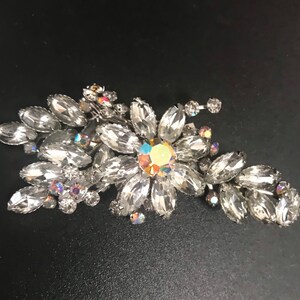 Juliana Style Rhinestone Floral Large Brooch 1950s 1960s - Etsy