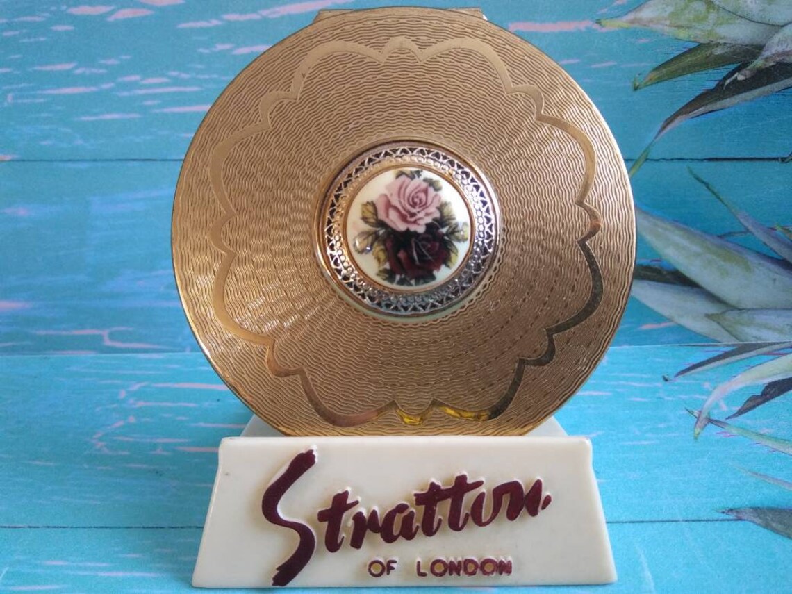 Vintage Compact by Stratton London England Mid Century Modern - Etsy
