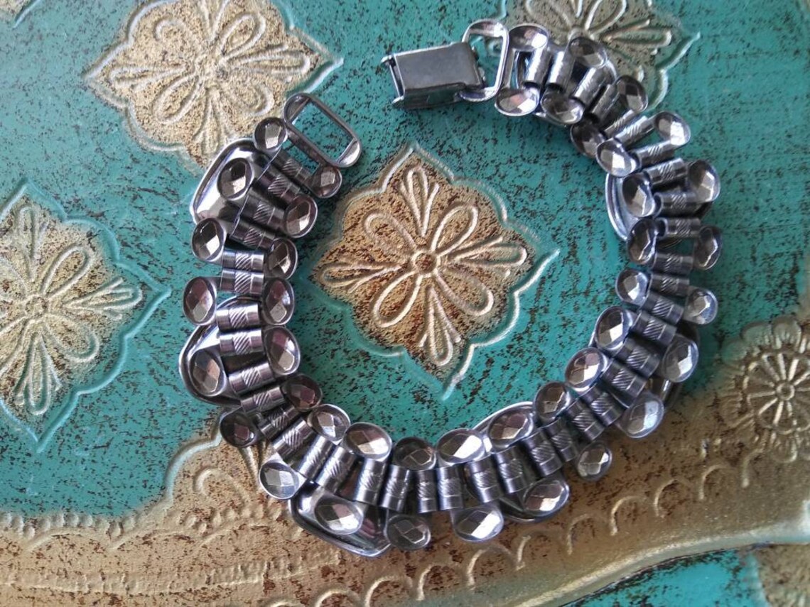 Nice Chunky Rock Chain Link Mid-century Colorful Bracelet | Etsy