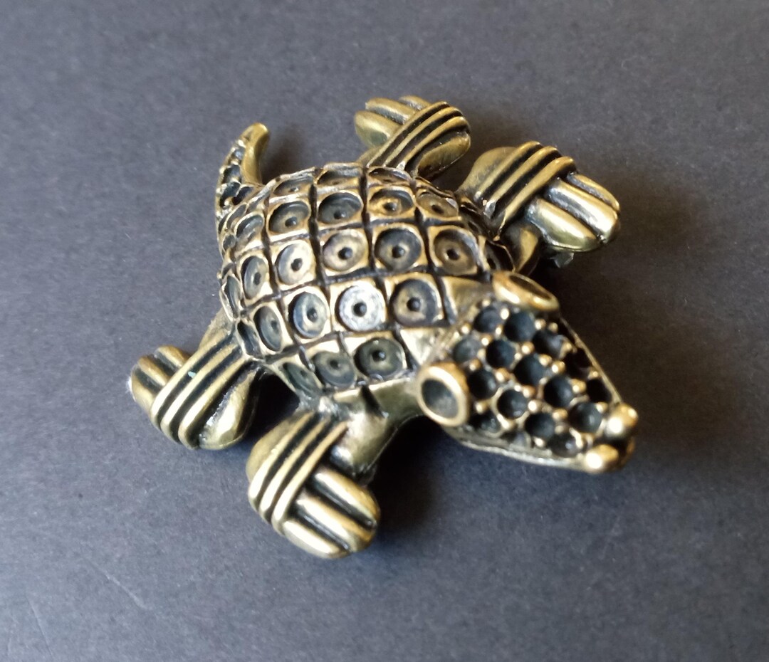 Vintage Alligator Brooch Pin - Etsy
