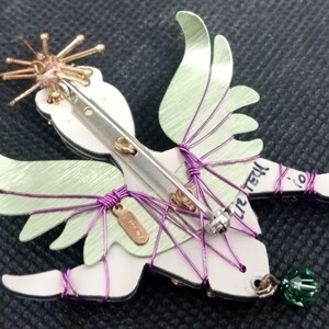 Liztech Designer Signed Vintage Rhinestone Fairy Princess Brooch Pin ...