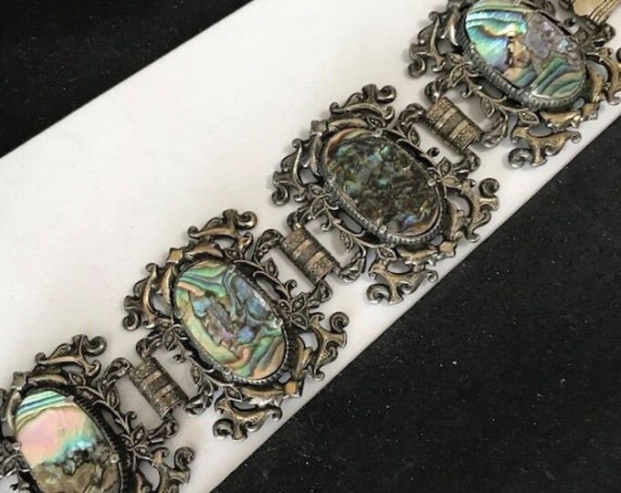 1950s Vintage High End Collectible Abalone Shell Bracelet - Etsy