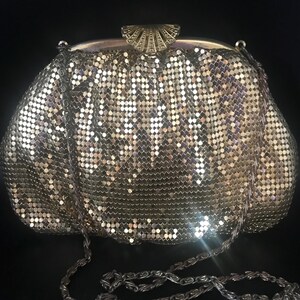 Metal Mesh Handbag - 1960's Collectible Designer Purse - High End ...