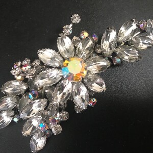 Juliana Style Rhinestone Floral Large Brooch 1950s 1960s - Etsy