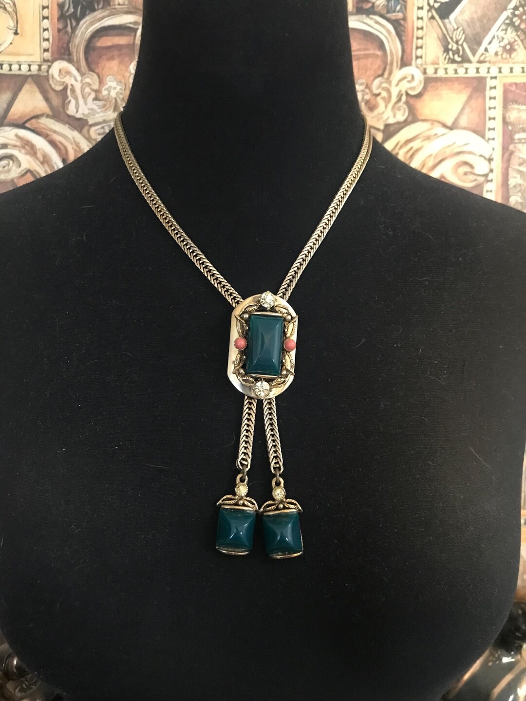 Selro Vintage Long Bolo Tassel Necklace, 60's 70's Retro Collectible ...