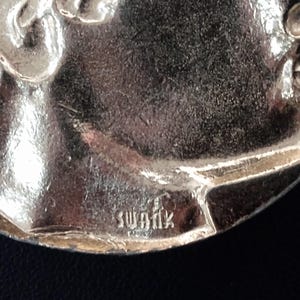 Swank Vintage Signed Long Large Coin Pendant Necklace 1960's 1970's ...