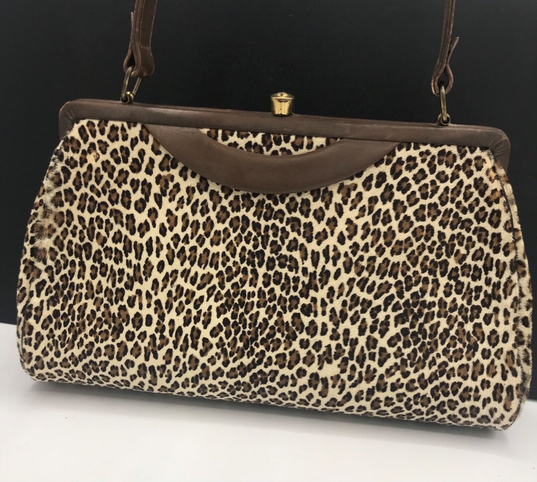 Rockabilly FAUX Fur Bag 1950s 1960s High-end Collectible Leopard ...