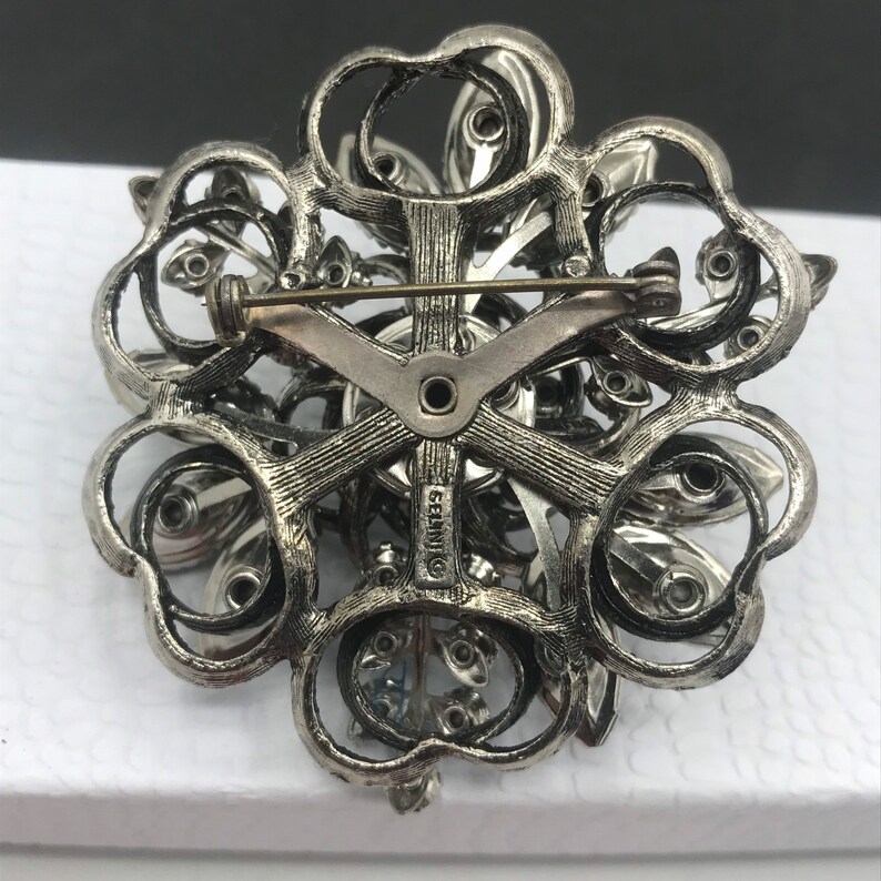 Selini Designer Signed Jewelry, Vintage Rhinestone Brooch, Collectible ...