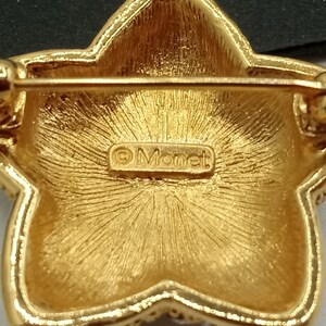 Monet Small Rhinestone Star Brooch Pin 1980s 1990's - Etsy