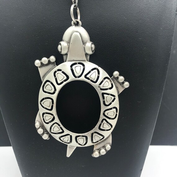 Vintage Large Turtle Necklace, Mid Century Collectibl… - Gem