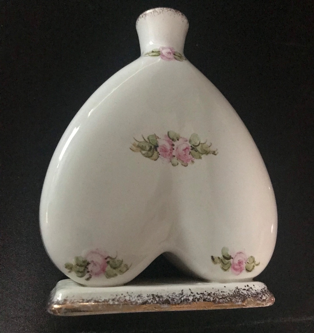 Vintage Porcelain Flower Vase 1950s Floral Home Decor - Etsy