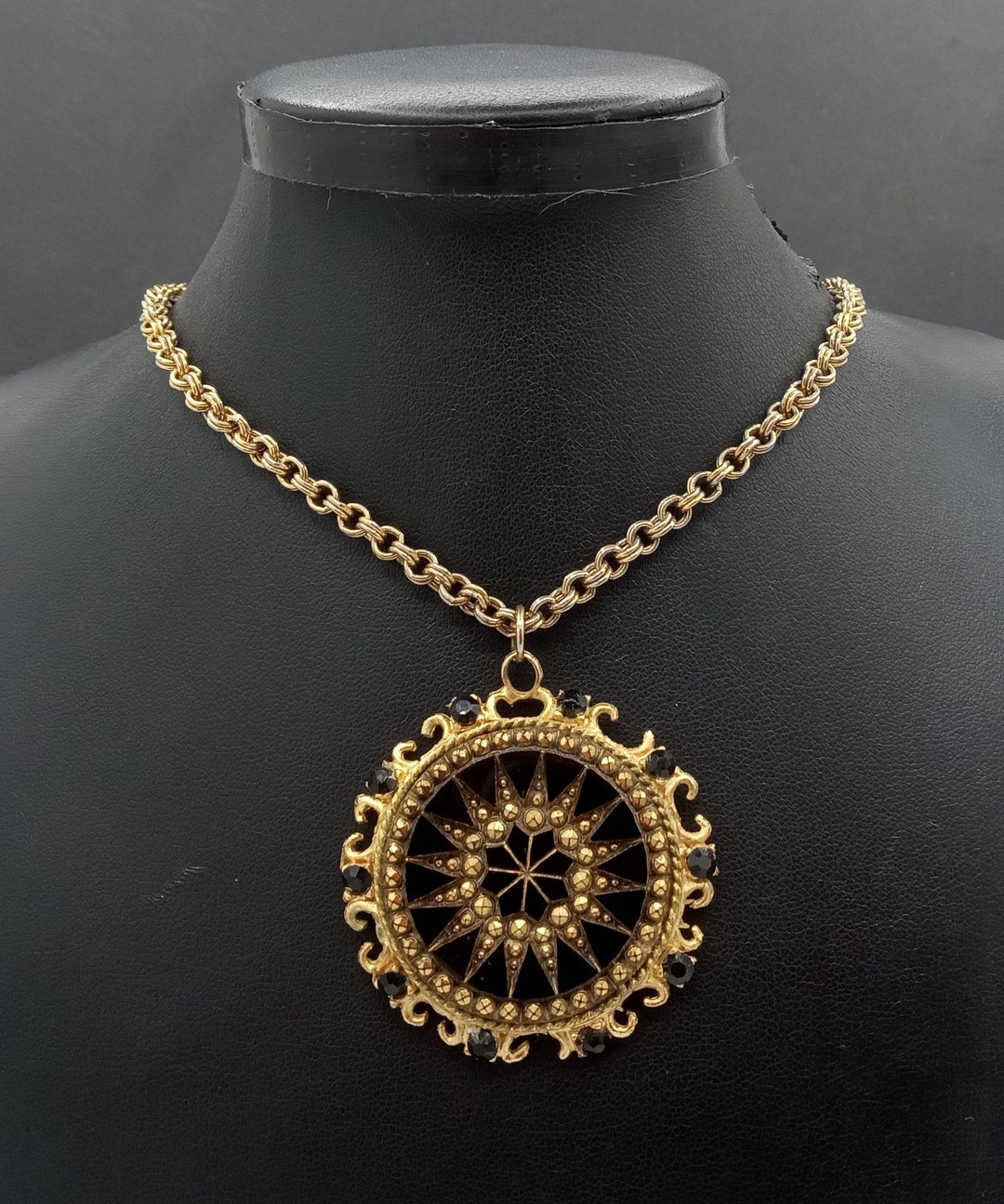 LJM Vintage Pendant Necklace, 1950's 1960's Laurentian Jewelry ...