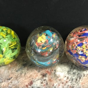 Set of 3 Paperweights, Collectible Paperweight, Vintage Desk Office ...