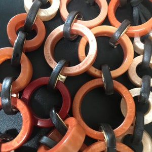 Long Plastic Lucite Chain Link Necklace Vintage Accessories - Etsy