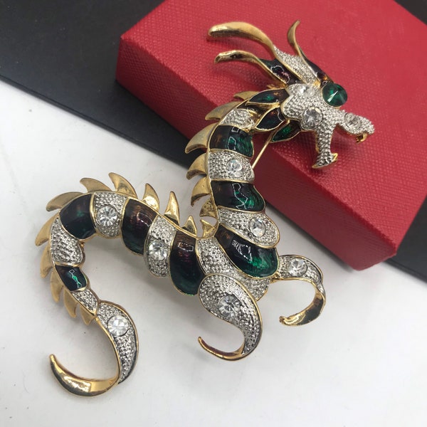 Dragon Brooch - Etsy