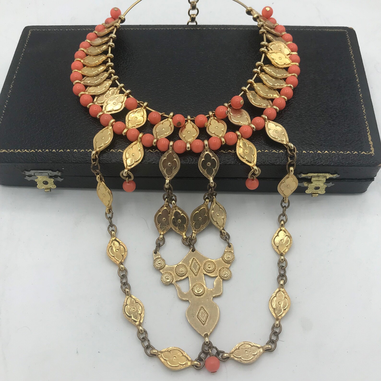 Vintage Statement Bib Necklace 1960's Necklace - Etsy