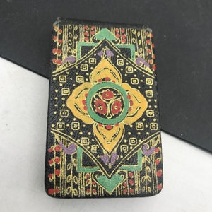 Antique Compact 1930's 1940's Art Deco Collectible leatherette Compact ...