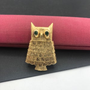 Vintage Avon Owl Brooch Pin Jewelry Perfume Compact - Etsy