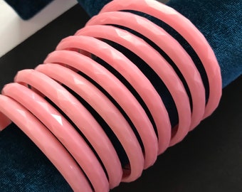 Pink Lucite Bangle - Etsy