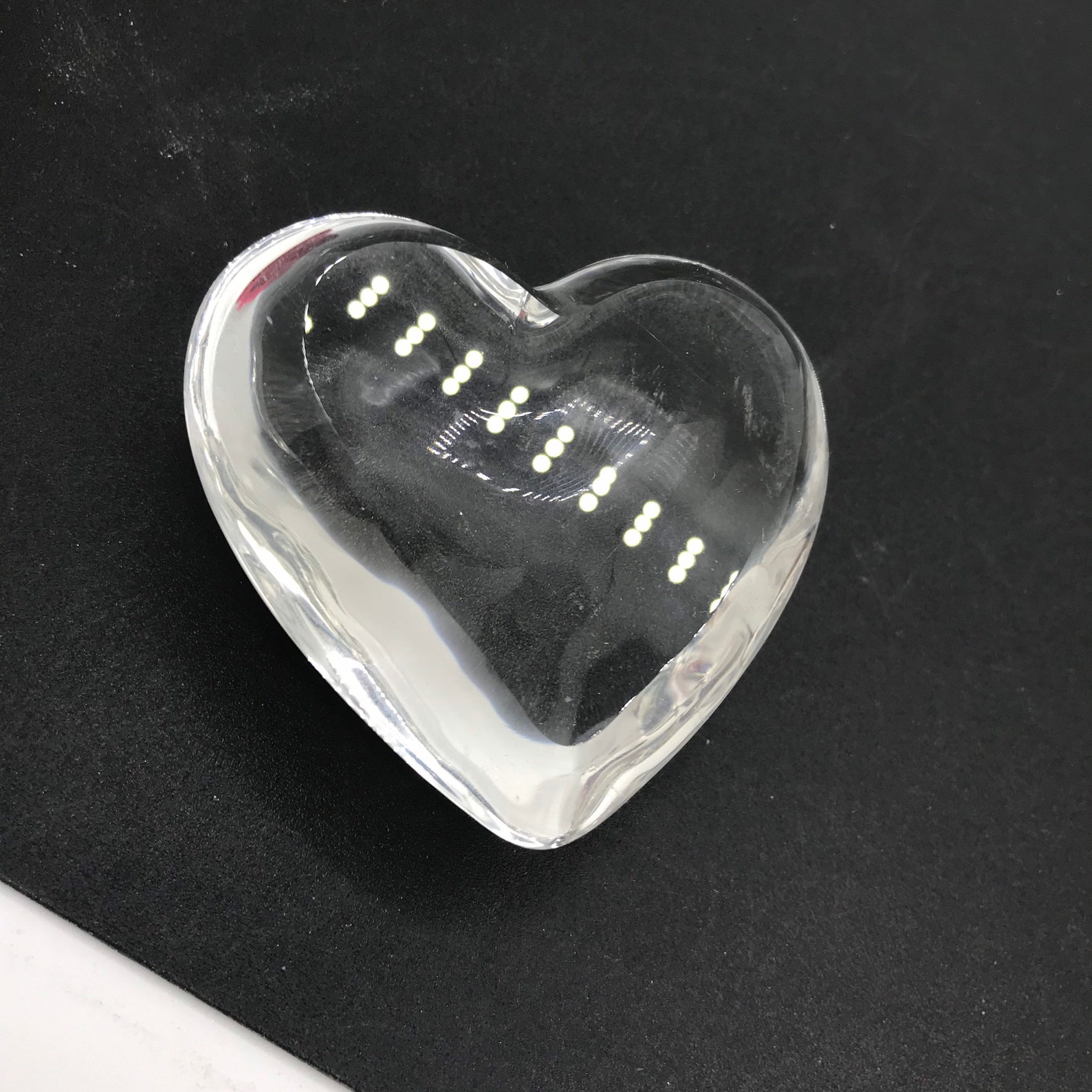 Heart Paperweight Collectible Paperweight Vintage Desk - Etsy