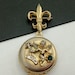 Coro Vintage Fleur De Lis Rhinestone Cherub Angel Photo Locket 1950's ...