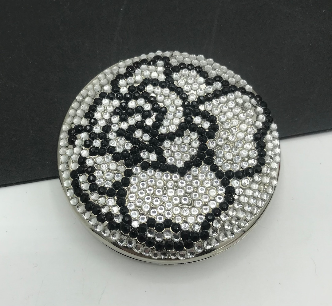 Vintage Flower Compact Collectible Vanity Home Decor - Etsy