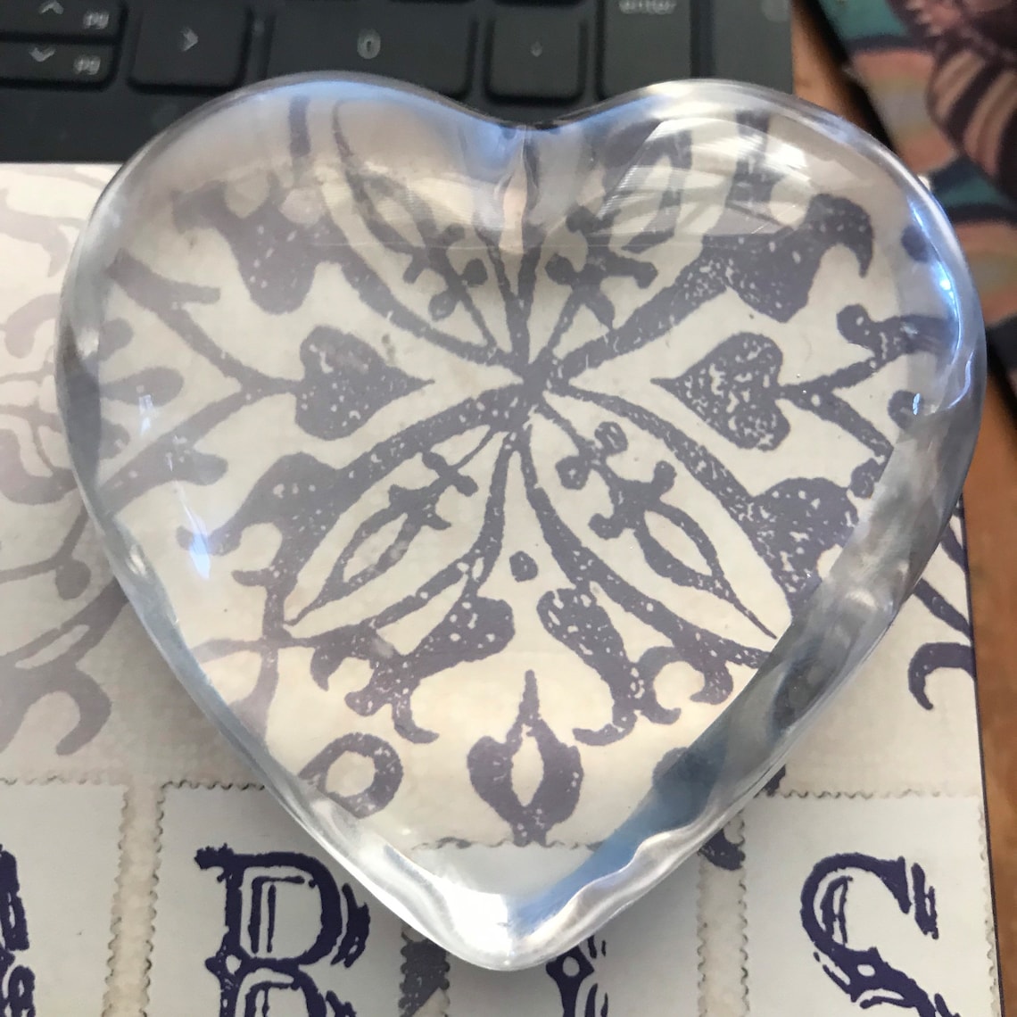 Heart Paperweight Collectible Paperweight Vintage Desk - Etsy