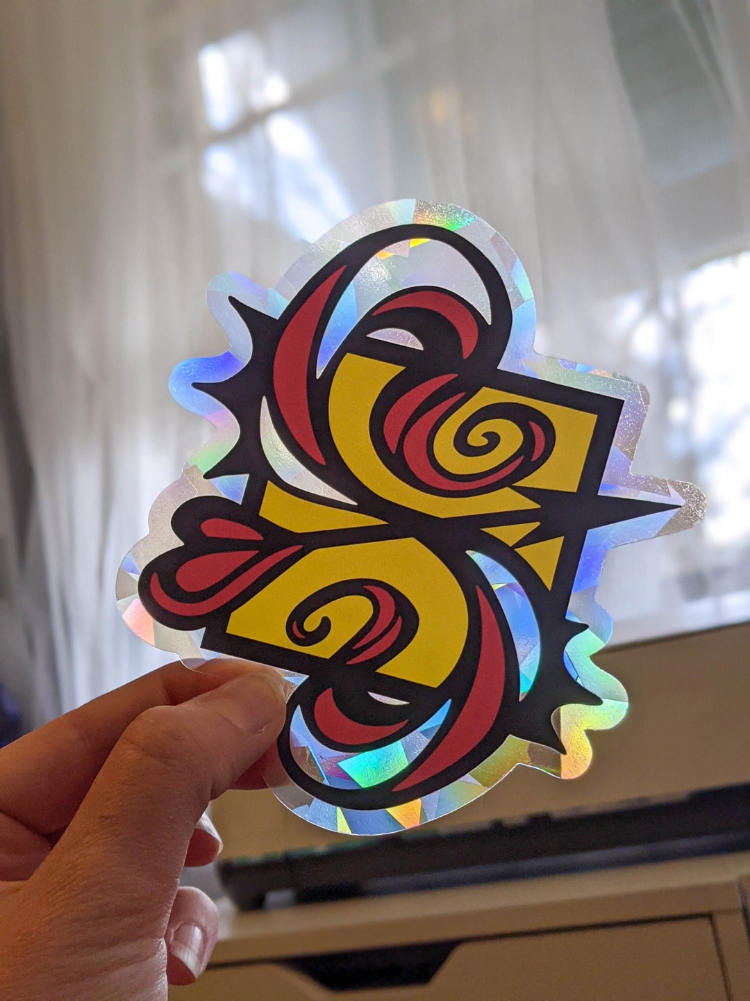 Suncatcher Sticker - Sk8 the Infinity "s" Symbol - S Sun Catcher - Etsy